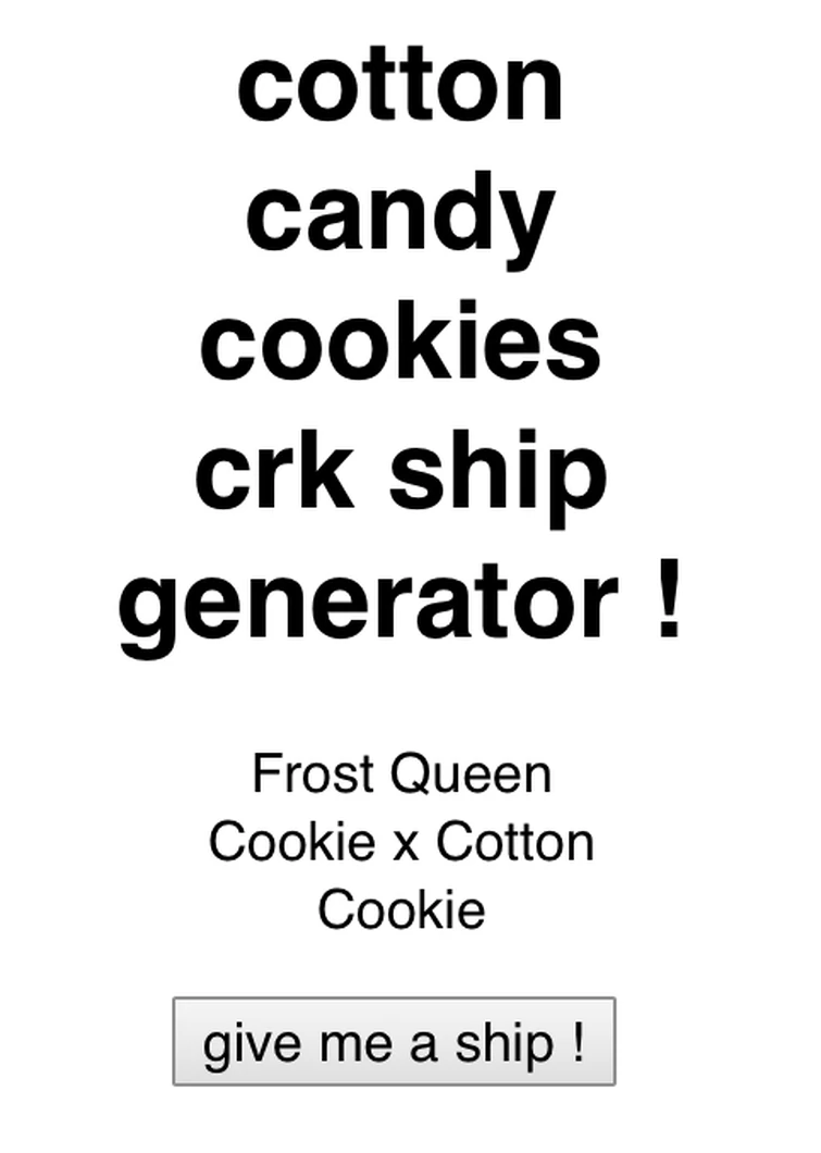 I made a crk ship generator!!!! | Fandom