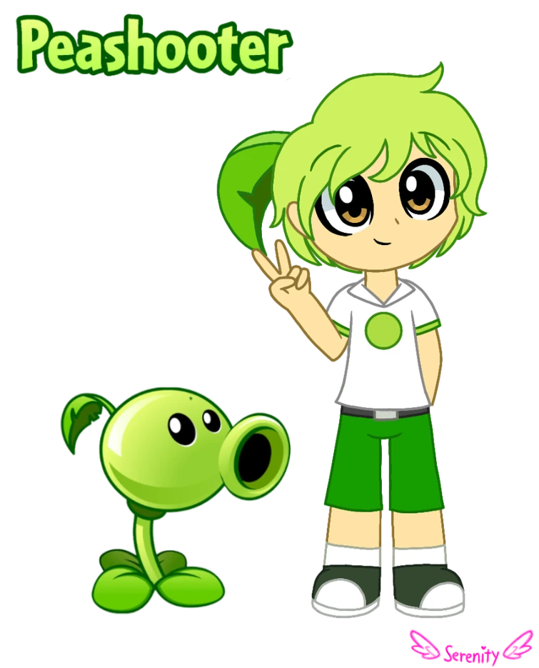 Humanized Peashooter (Fanart) | Fandom
