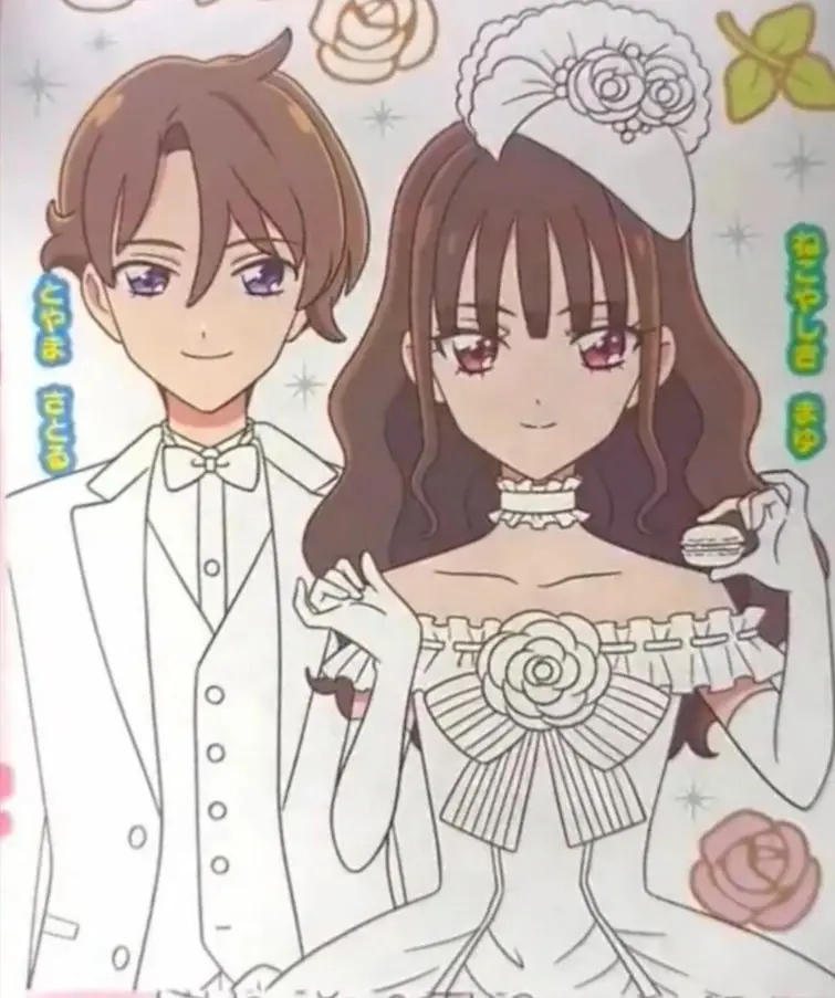 Wonderful Precure coloring book illustration including after coloring ...