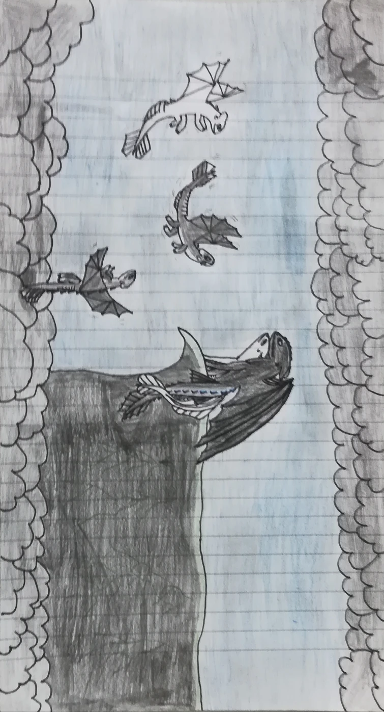 New httyd art stuff (colored pencil) | Fandom