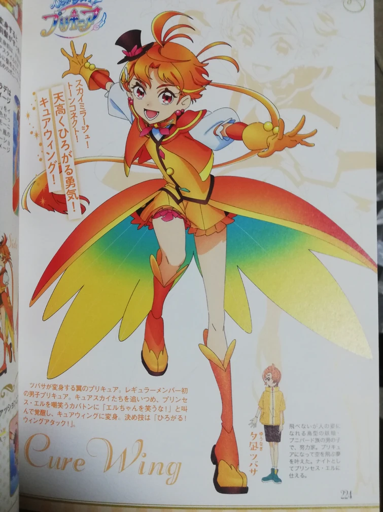The information of Cure Wing/Tsubasa Yuunagi (on 20th Anniversary ...