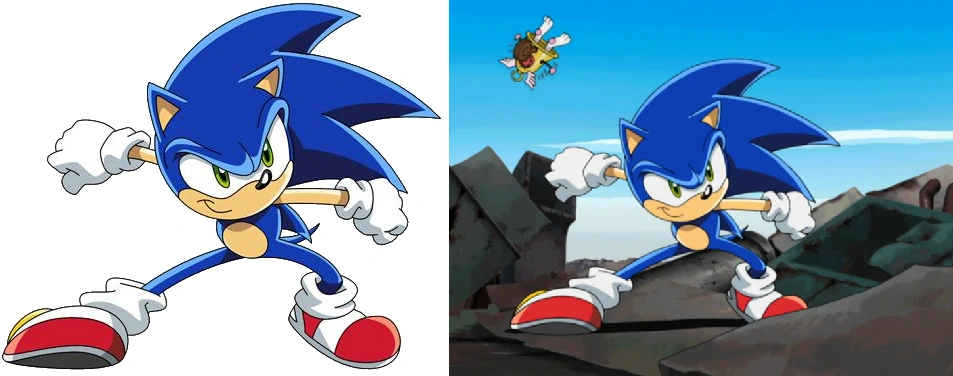 Is this Sonic X Sonic artwork official or cut out from a Sonic X screenshot? | Fandom