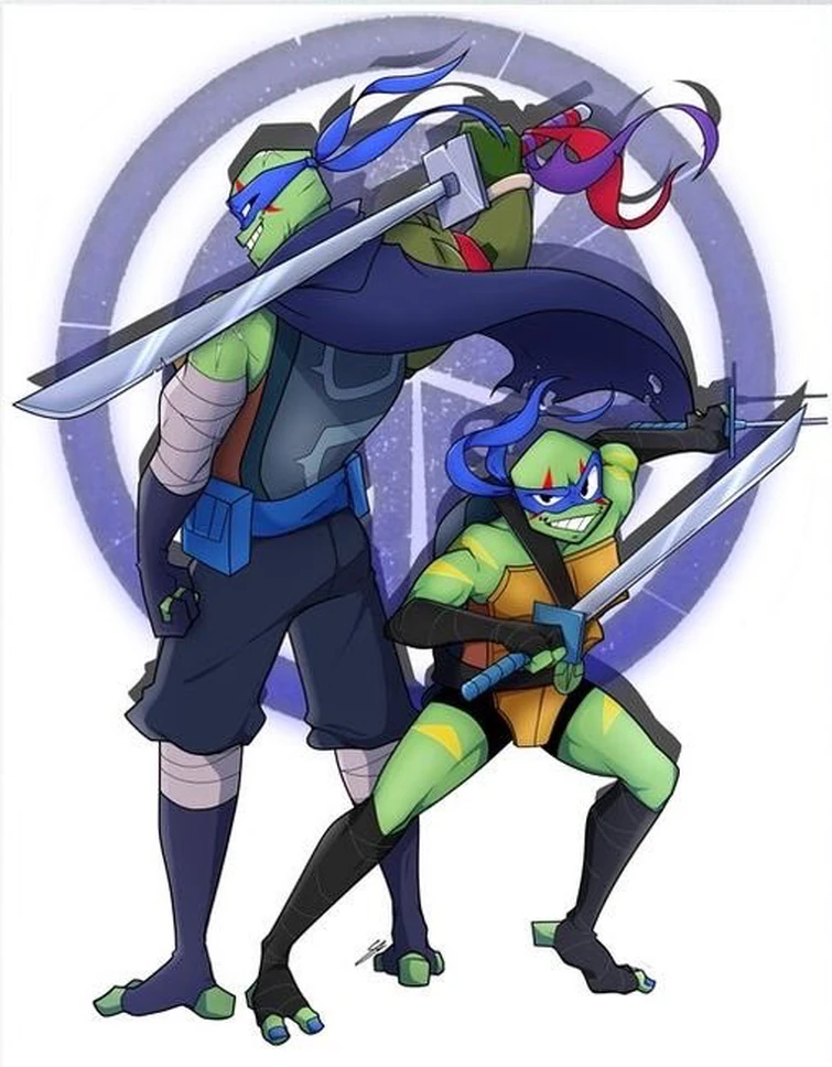 Leo And Future Leo By Michele Gonzales From Rise Of The TMNT The Movie ...