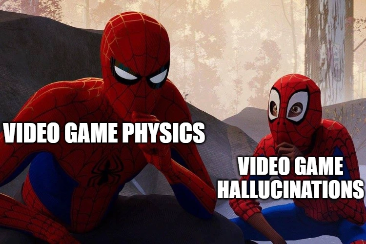 one is real and one is just an hallucination. Meme I made | Fandom