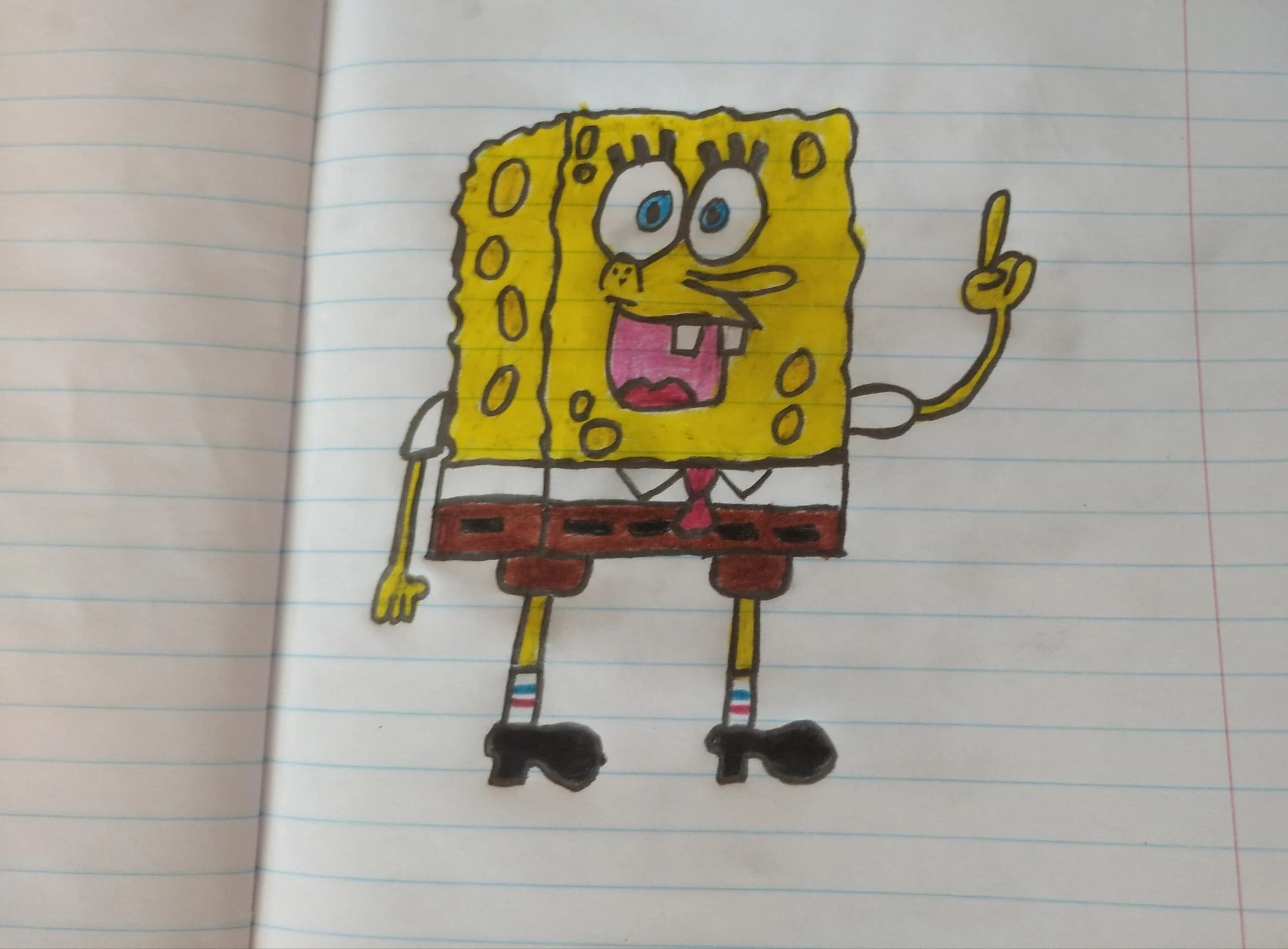 I drew SpongeBob, what do you think? | Fandom
