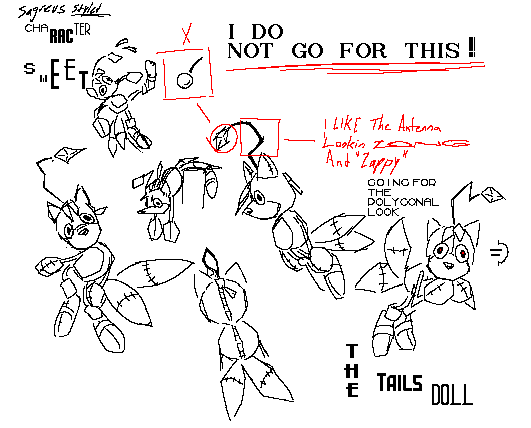 Character Sheet on how i draw the tails doll. | Fandom