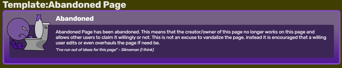 Took a stab at making a template | Fandom