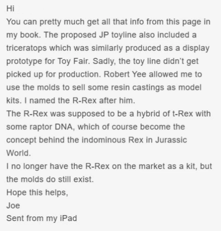 Information on the Robertosaurus rex from Joe Laudati | Fandom