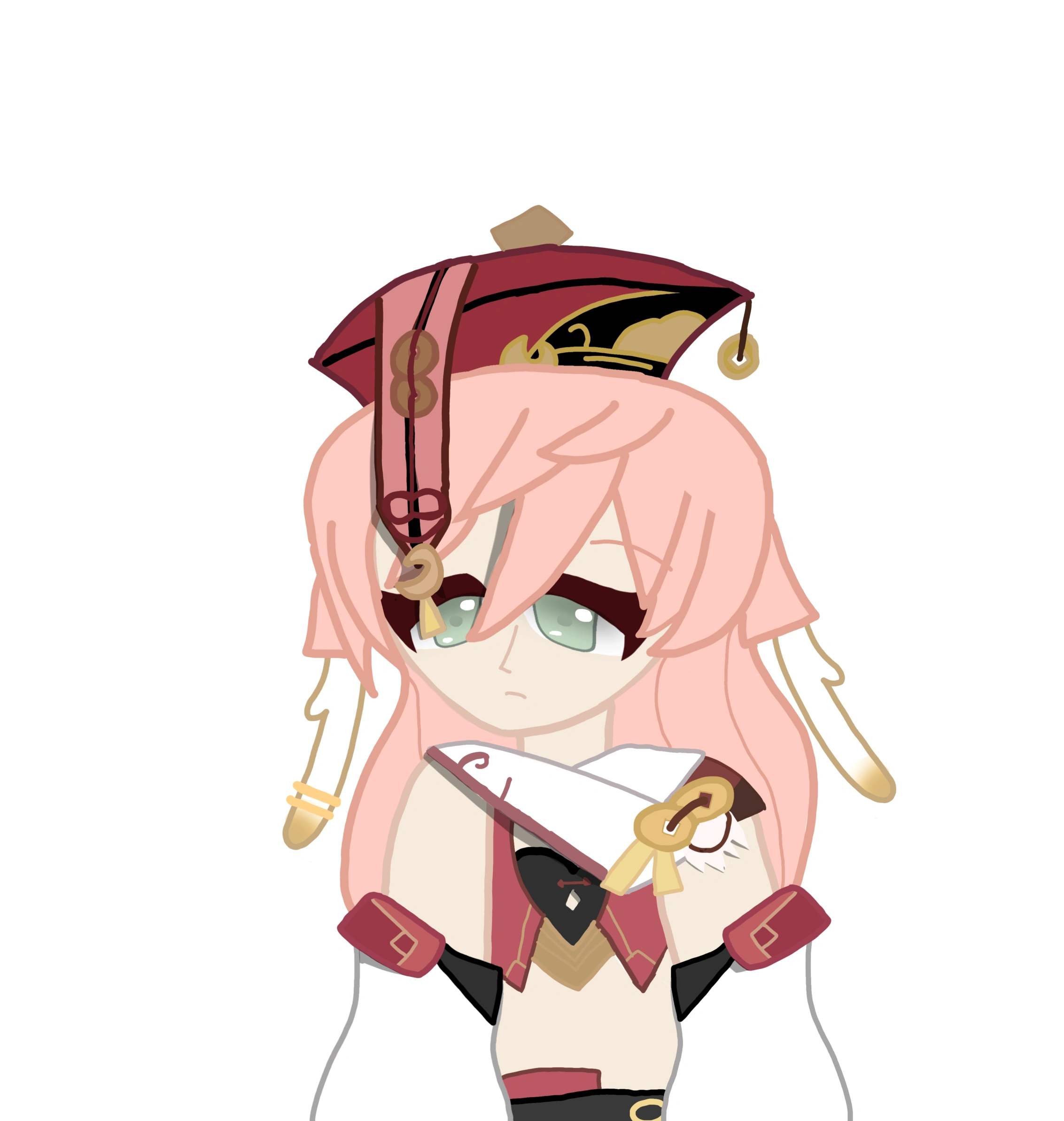 Yanfei + large clay cyro slime | Fandom