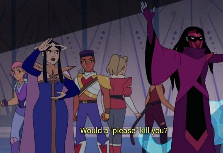 thanks castaspella, you killed shadow weaver. | Fandom