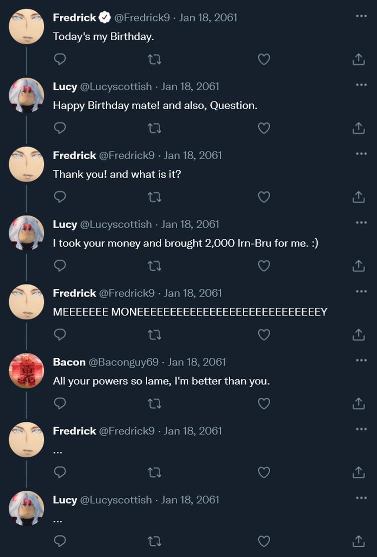 Fredrick Williams' Tweet (Part 7) | Fandom