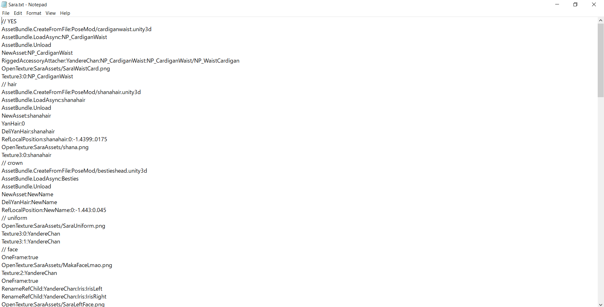 my oc text file reveal bc yes | Fandom