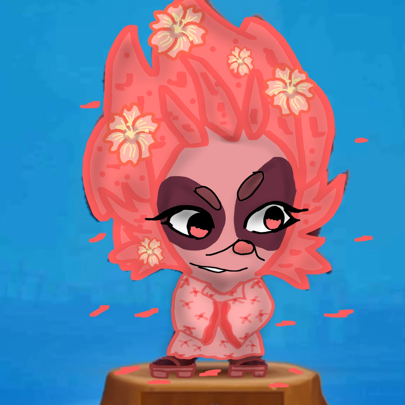 skin for Edna "Sakura Edna" (icon , type of trap, emotion) (falling out ...