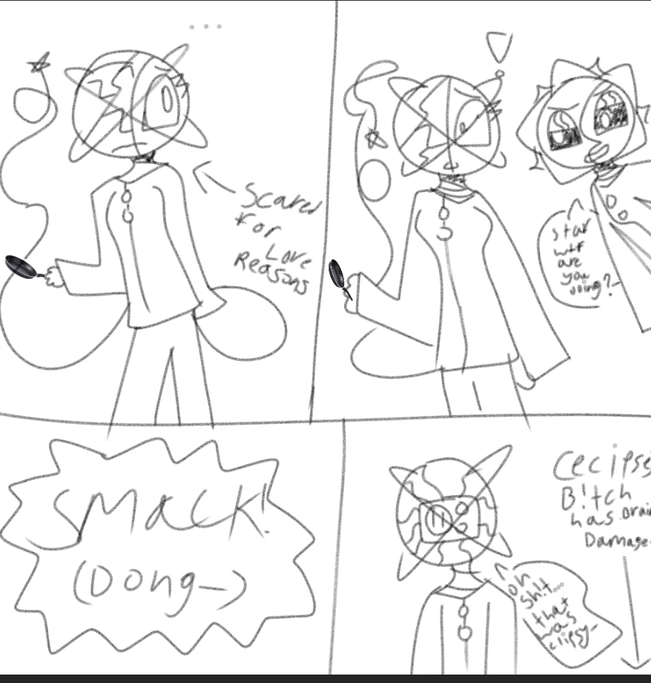 “IM SO SCARED IMA JUST GRAB MEH FRYING PAN-“ -Star | Fandom