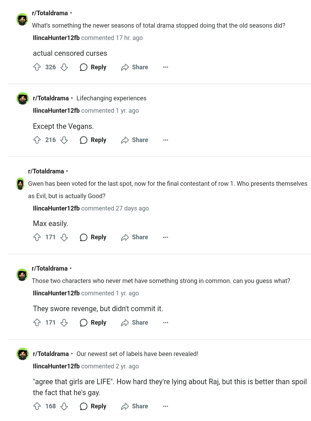 These are my 5 best comments on Reddit. | Fandom