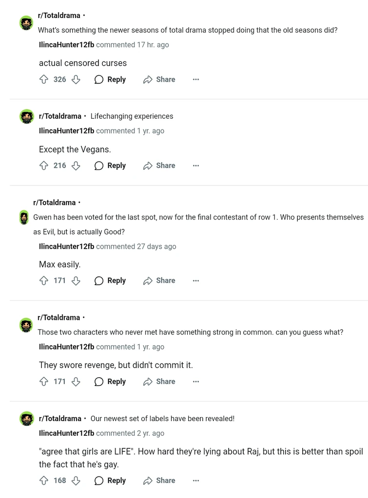 These are my 5 best comments on Reddit. | Fandom