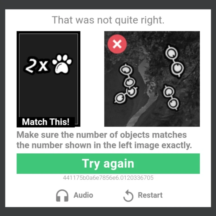 HOW IS IT "NOT QUITE RIGHT" (YES THESE ARE ALL IN THE SAME CAPTCHA ...
