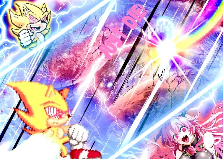 Fleetway Sonic vs Kasen Sprite art | Fandom