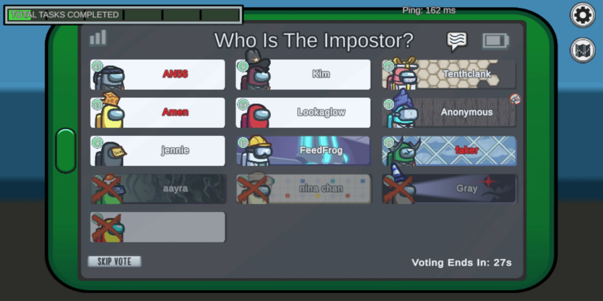 normal among us emergency meeting | Fandom