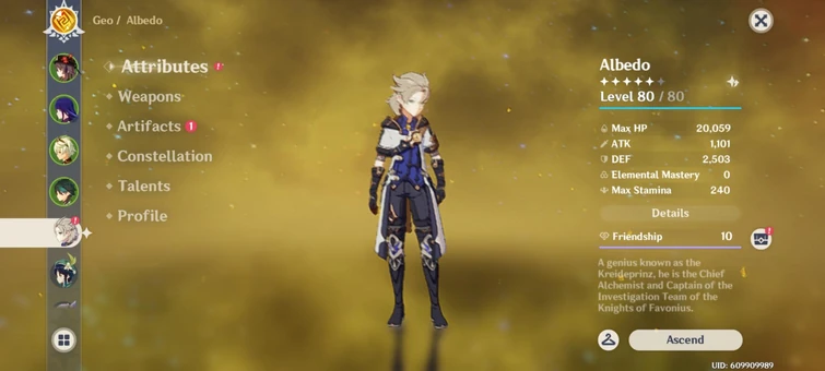 Friendship 10 albedo! | Fandom