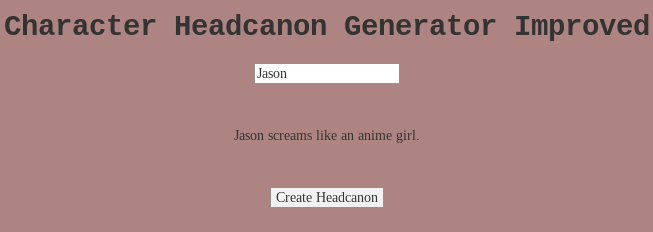 more silly headcanon generator prompts | Fandom