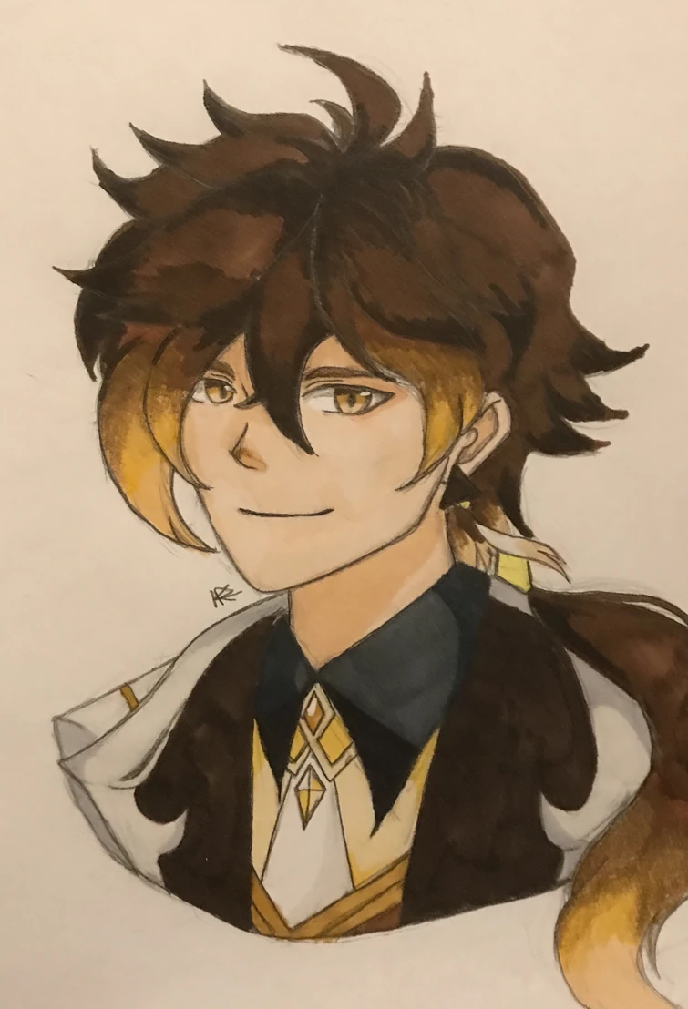 Yet Another Zhongli Drawing | Fandom