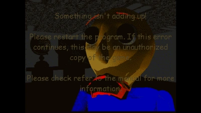 The screen found in Baldi's Basics pirated exclusive demo | Fandom