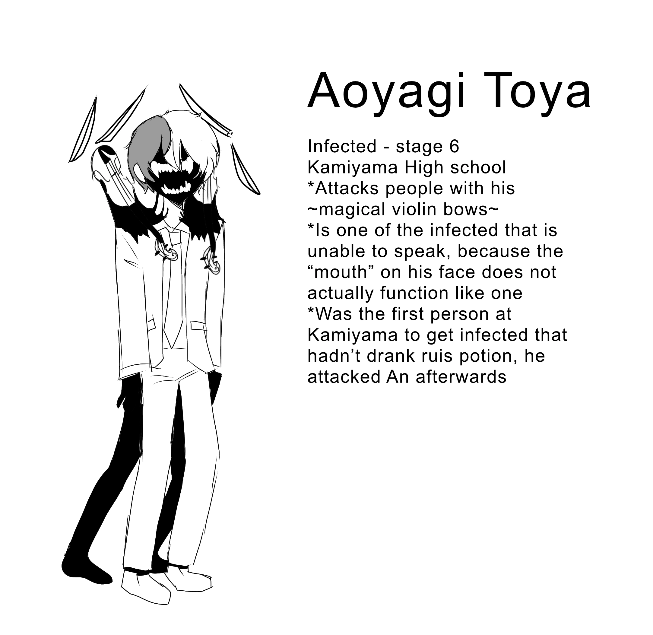 Aoyagi Toya (infection au) Slight body horror warning | Fandom