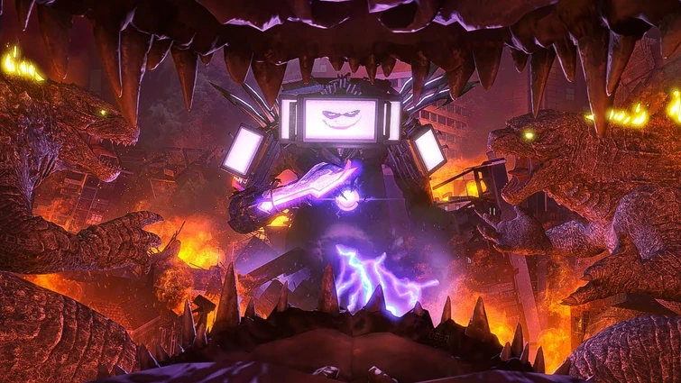 Godzilla vs Titan Cameraman, Titan Speakerman, and Titan TV-Man | Fandom