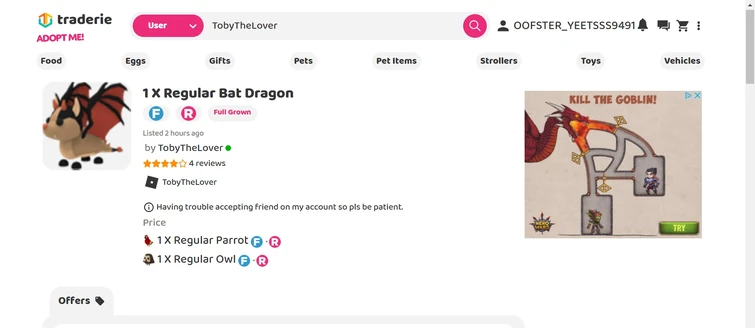 HELP CONFRONT THIS GUY HE SCAMMED ME FOR A BAT DRAGON- CONFRONT HIM ON ...