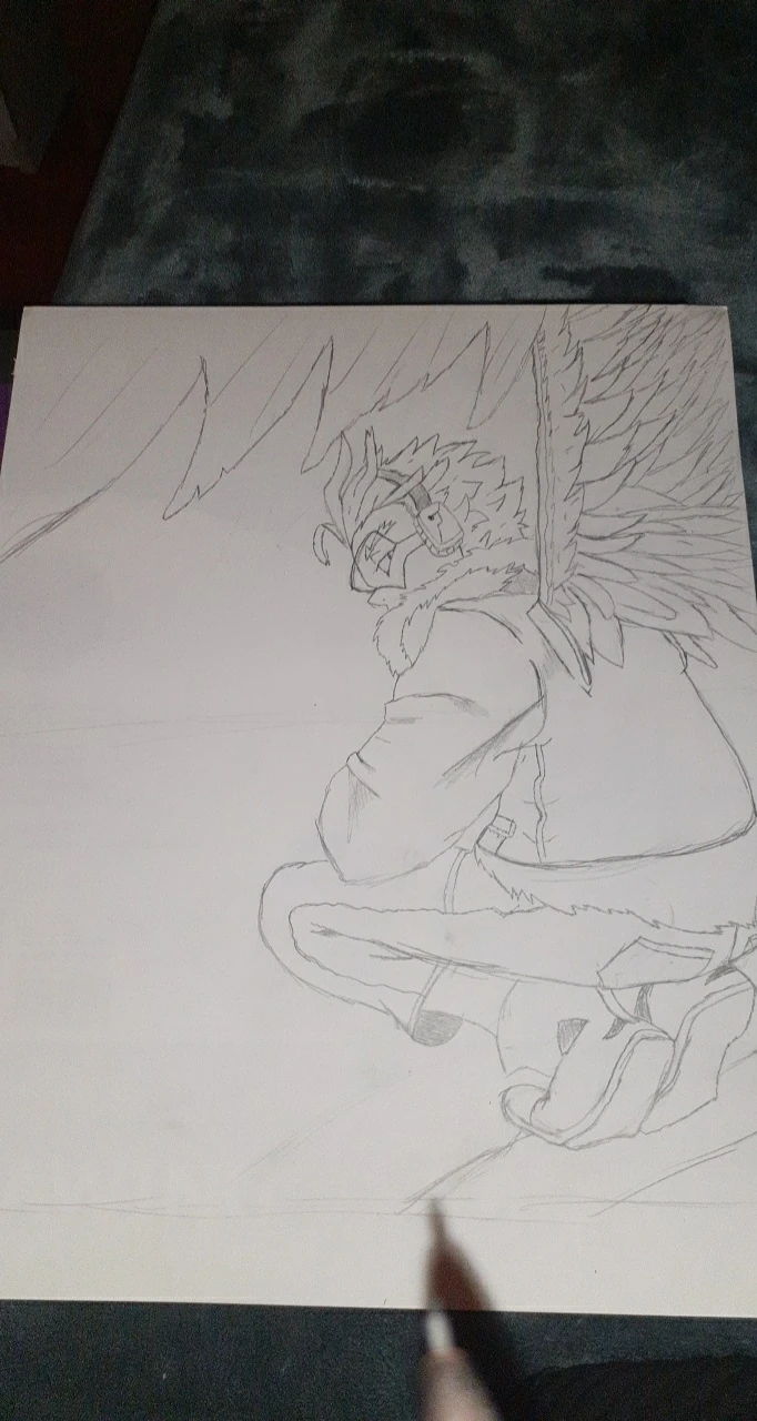 Here's a Hawks drawing, I know the wings are bad dont judge me😅 | Fandom