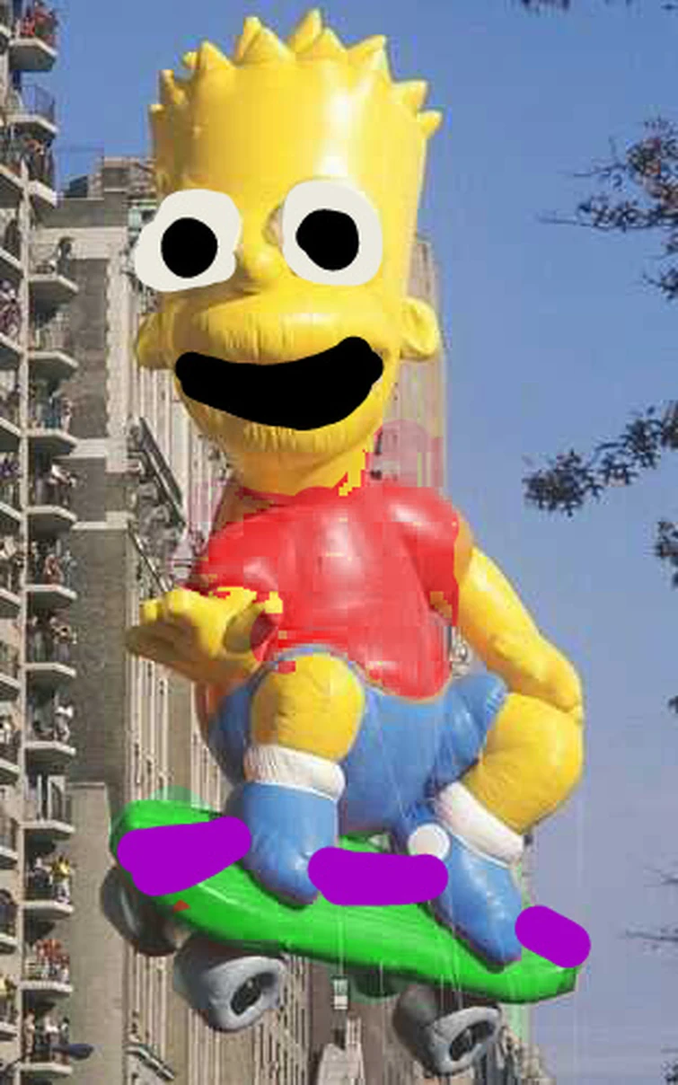 I fixed the creepy bart simpson macy's parade balloon. | Fandom