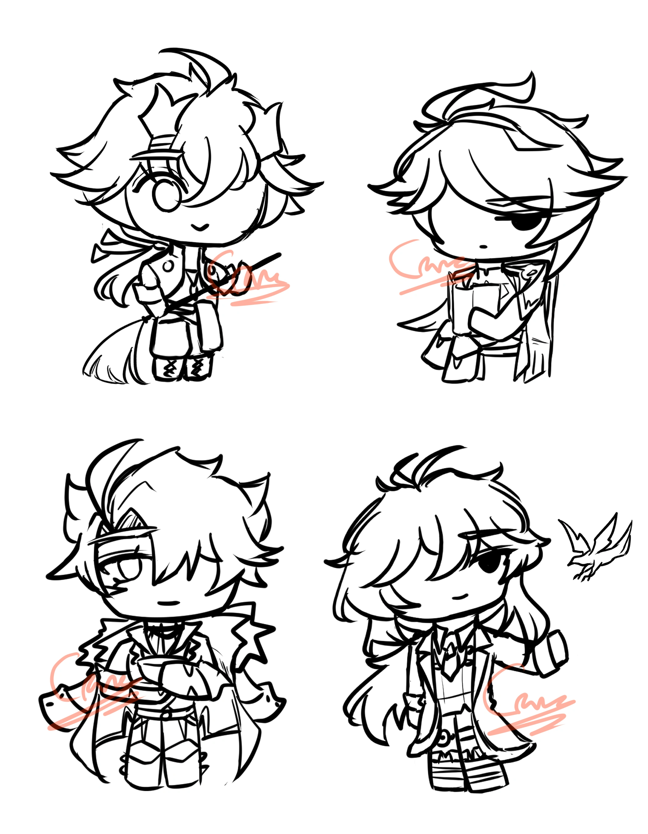 made chibis of some of my children :) | Fandom