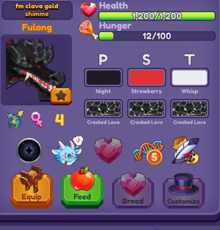 t/s fm gold shimmer clava fulong | Fandom