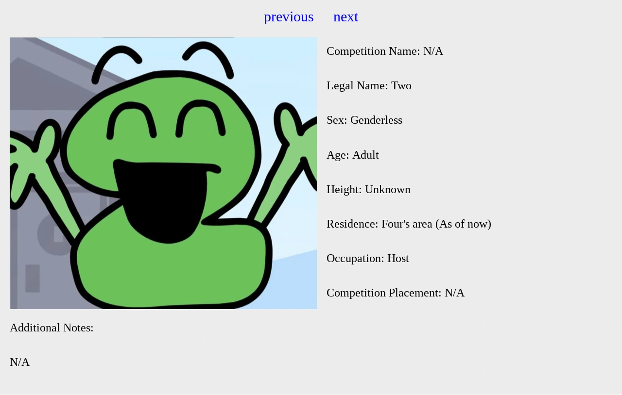 Database on Two | Fandom