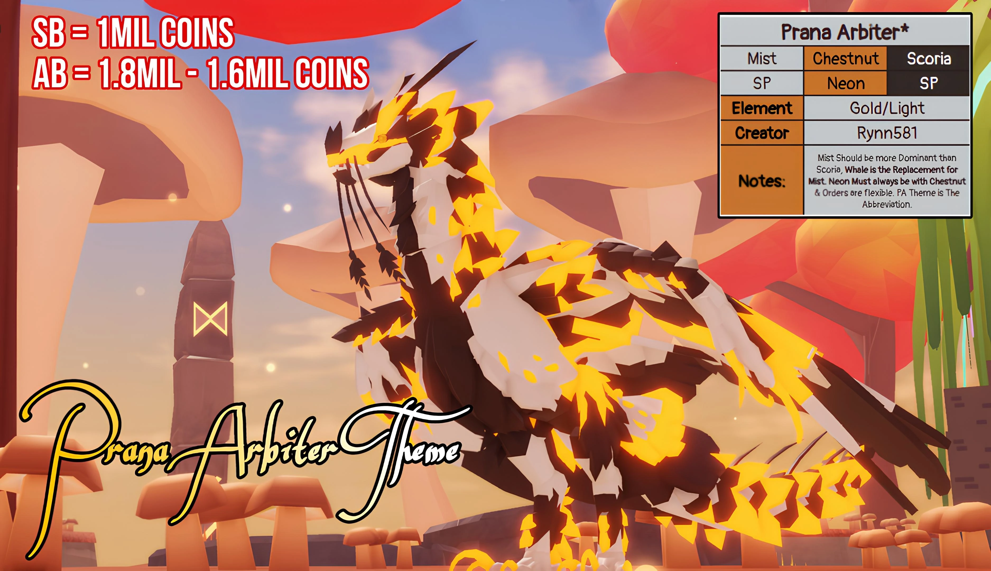 !! READ IT FIRST -- AUCTIONING !! 1 Mut 6/6 "Prana Arbiter Theme (PA Theme)" Harvitius [ SOLDOUT ...