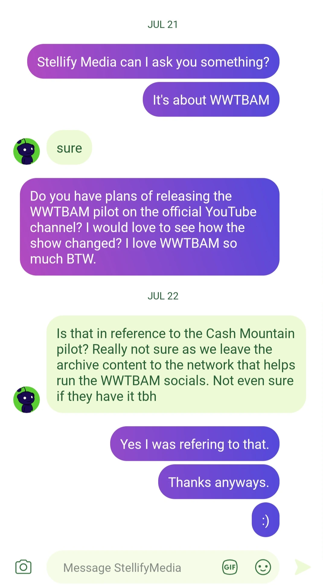 Cash Mountain status | Fandom