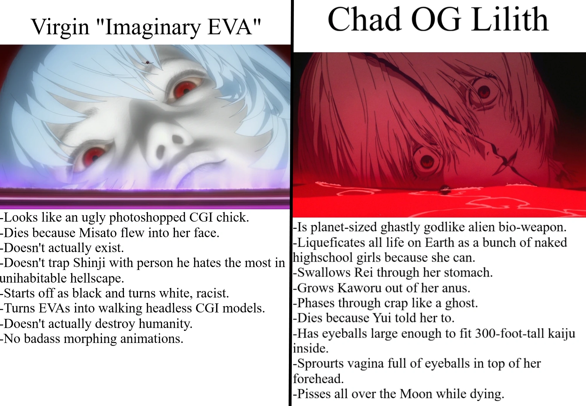 Virgin Imaginary EVA vs. Chad Lilith | Fandom