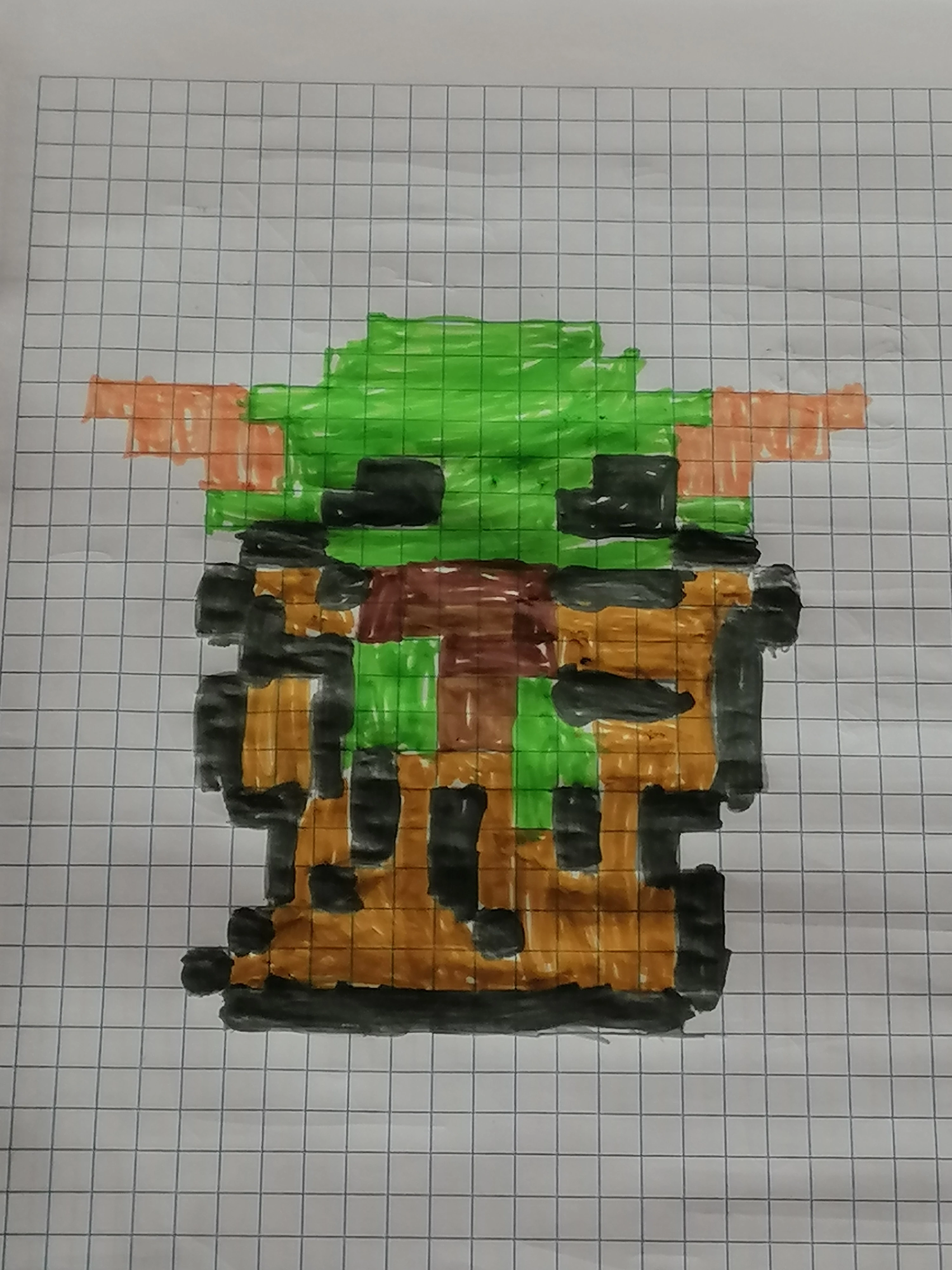 Pixel art de Grogu :] | Fandom