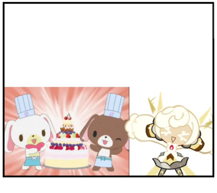 Shirousa and Kurousa made a cake for pudding a la mode cookie | Fandom