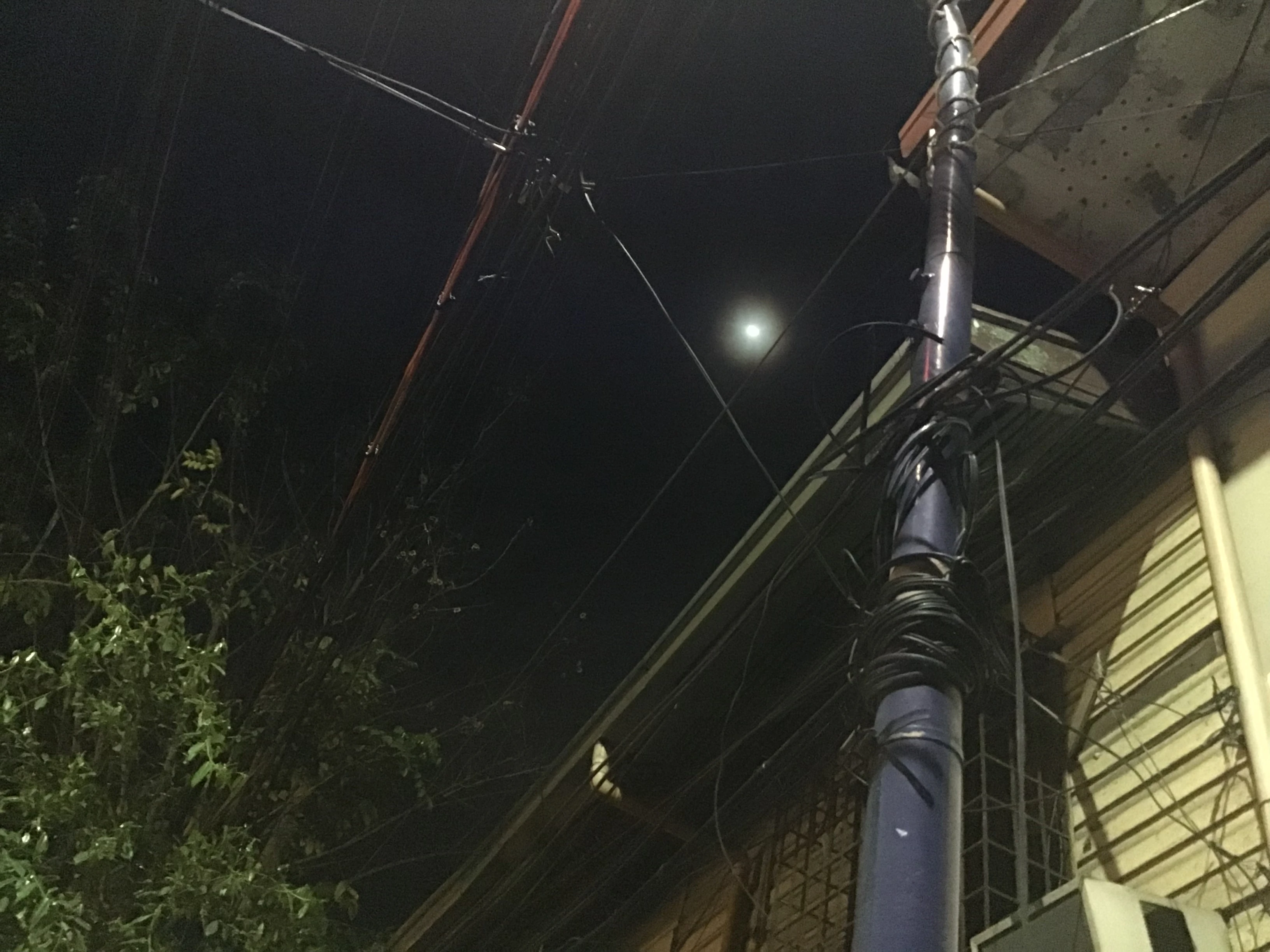 The moon at the night sky now in 8 PM. | Fandom