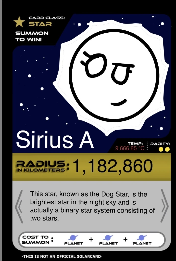 My fan-made solarcards | Fandom