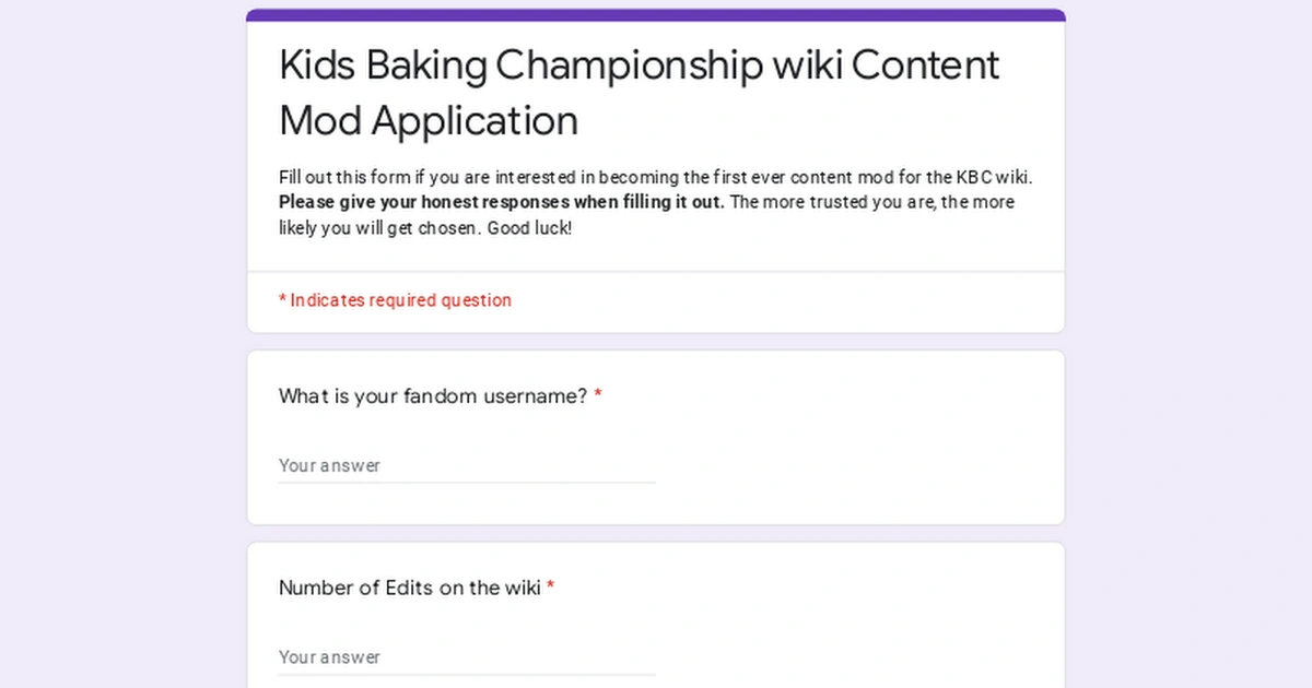 Content Mod Application | Fandom