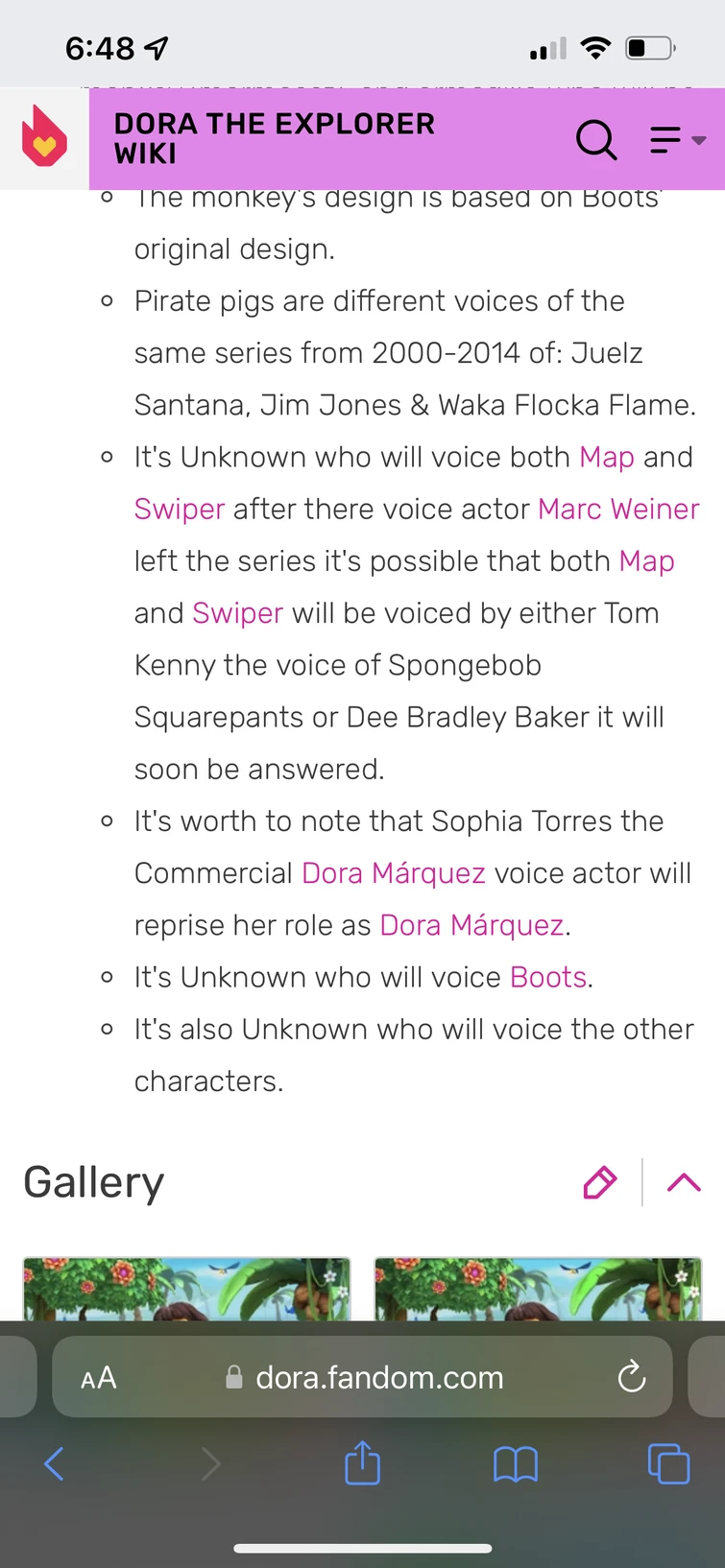 Hey guys is this trivia on the Dora CGI page 100% real | Fandom