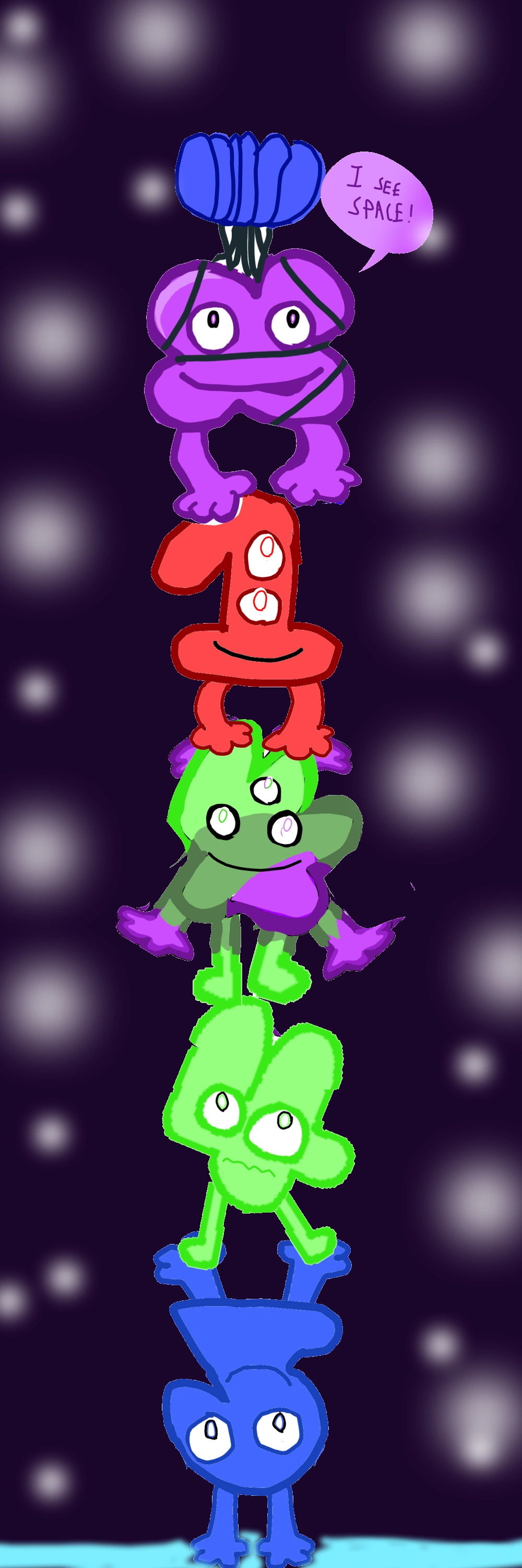 Thepersonever here, the joke Ocs reached space and can't come down ...