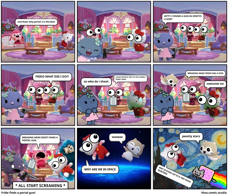 frido terrorizes kitty (not clickbait!) | Fandom