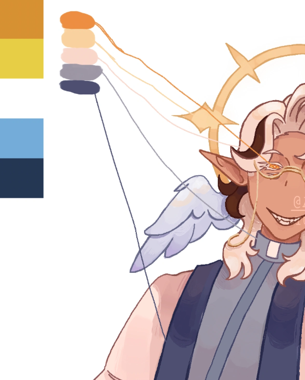 since its pride month i must confess that ambrose's color palette is ...