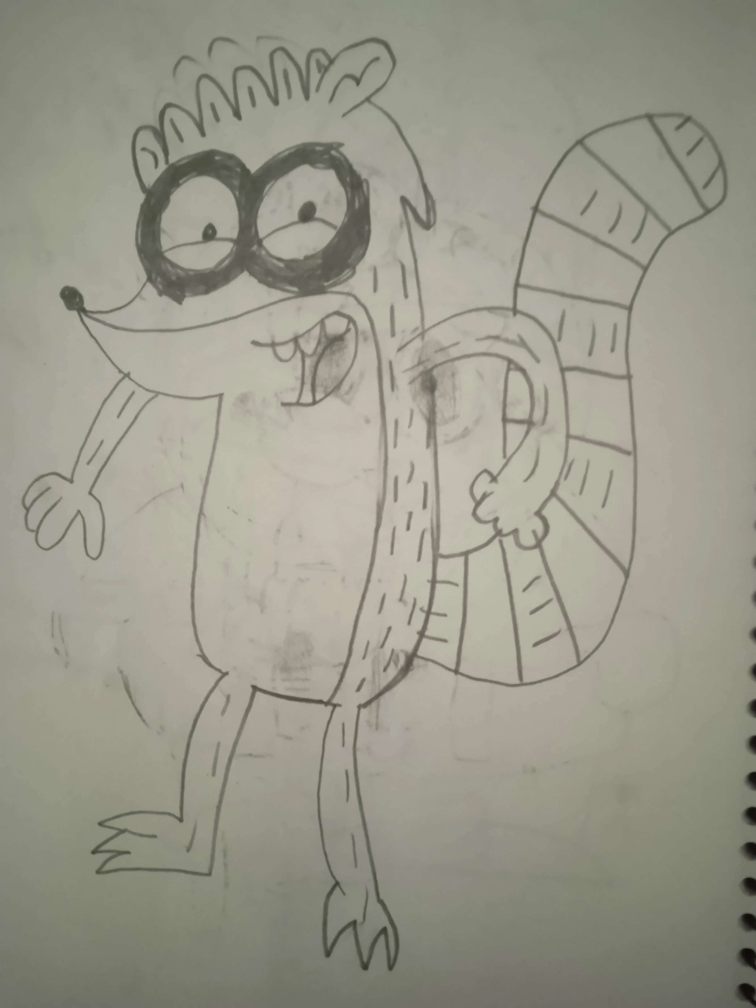 My drawing of Rigby | Fandom