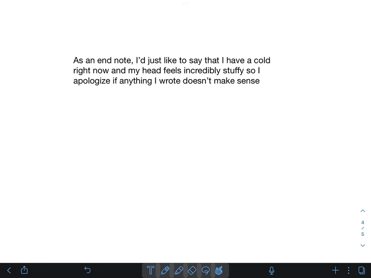 I decided to write this at the end of my English assignment because I’m struggling to form ...