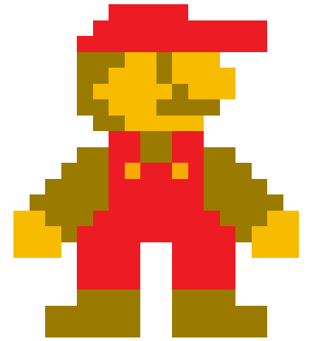 My pixel art of SMB1 Mario | Fandom